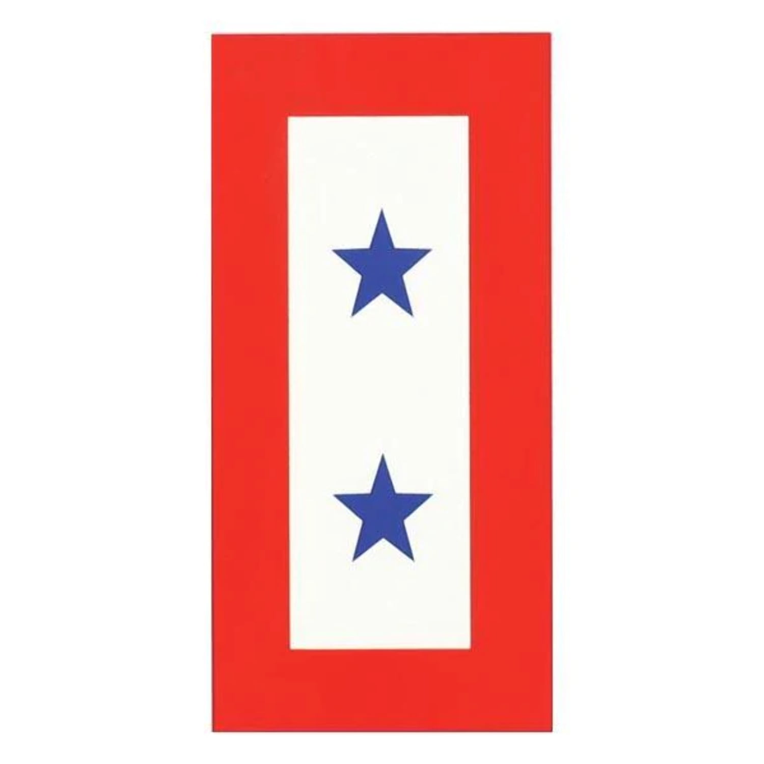 U.S. Two Blue Star Service 3 x 6 Decal - Walmart.com