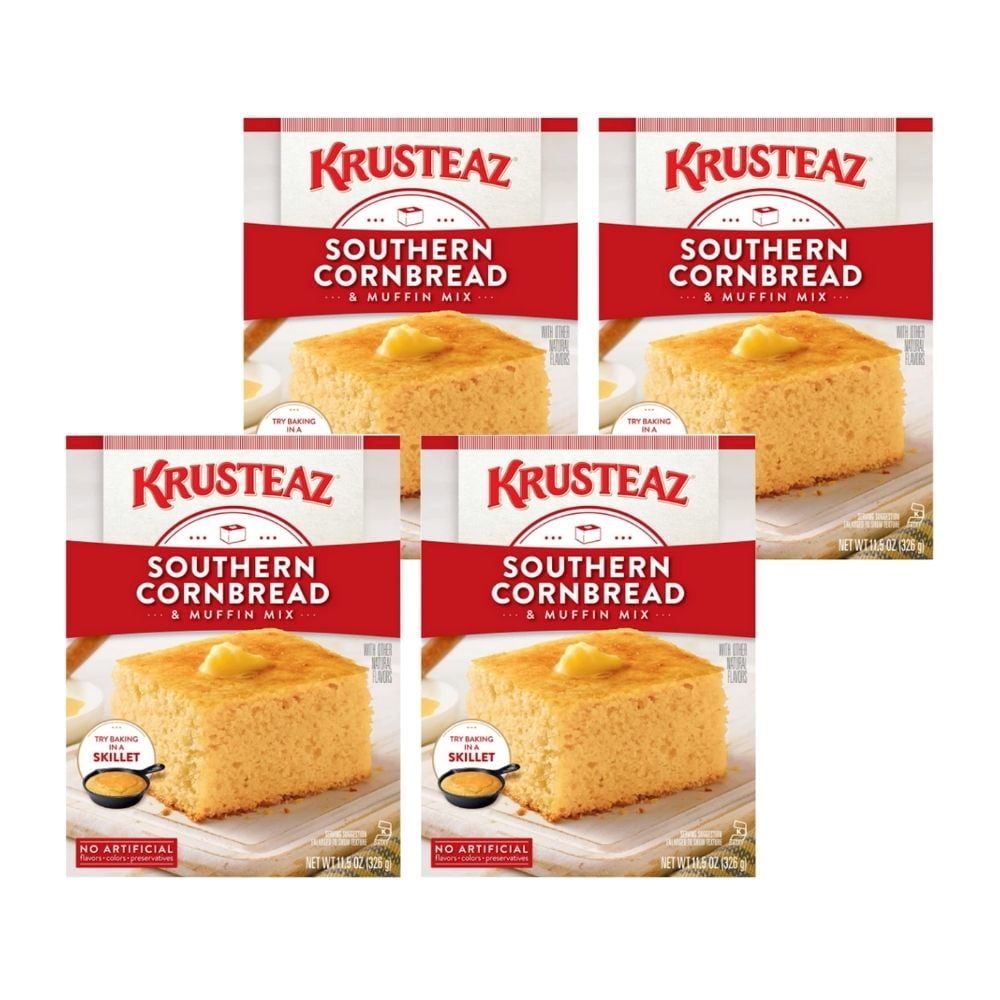 (4-Pack) Krusteaz Southern Cornbread and Muffin Mix, 12 oz - Walmart.com
