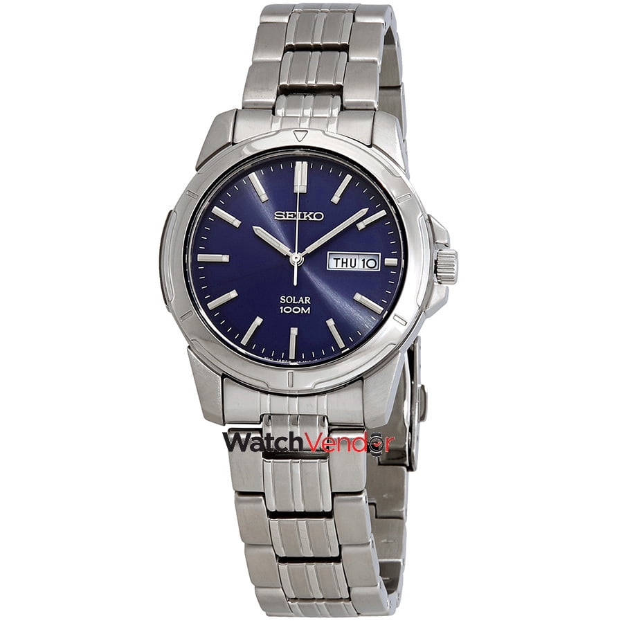Seiko Solar Blue Dial Men's Watch SNE501 | Walmart Canada