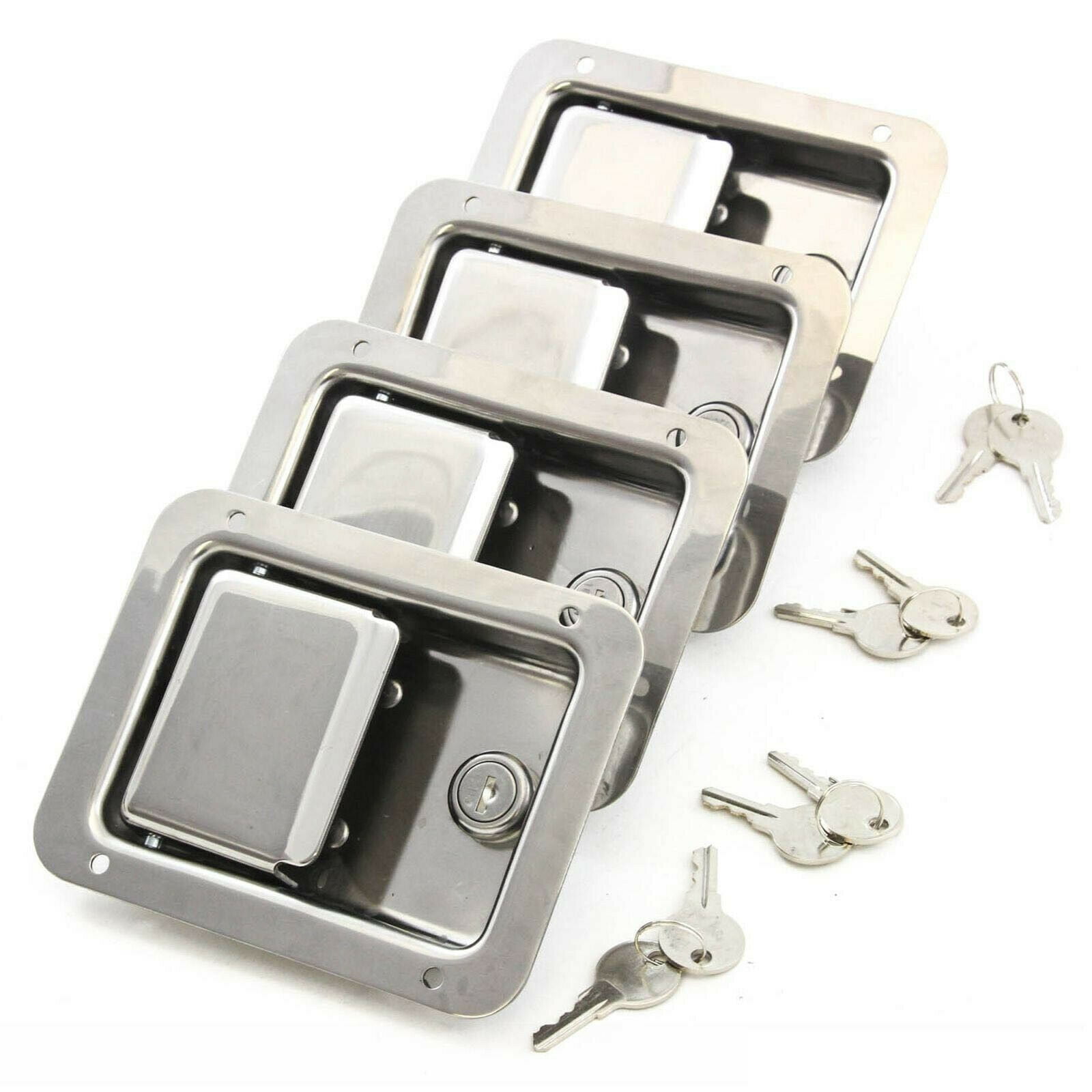 4PCS Auto Car Truck Trailer Door Tool Box Lock Latch w/ Gasket, 304 ...