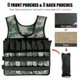 Adjustable Weighted Vest 20KG Max Loading for Exercises Fitness Muscle ...