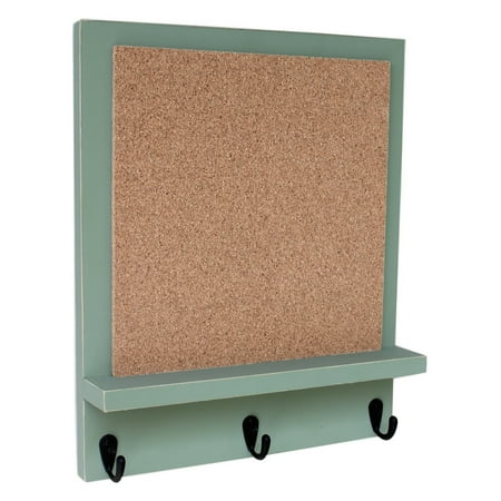 Cork Board with Shelf & Key Hooks - Walmart.com