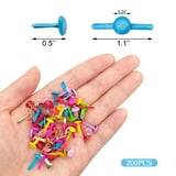 200pcs Multicolor Split Pins Round Scrapbooking Brads Split Pins Paper Fasteners Brads for Kids ...