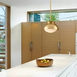 Turin Brass Pendant Light Fixture Dome Brass Pendant Lights Kitchen ...