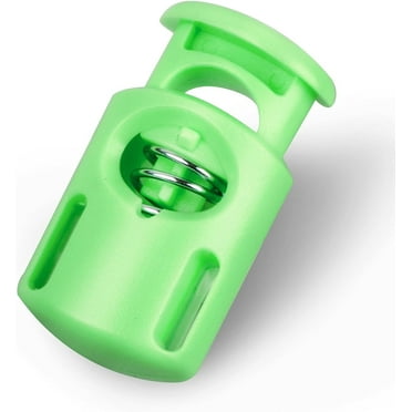 Uxcell Spring Cord Lock Plastic Cord Stopper End Fastener Double Hole ...