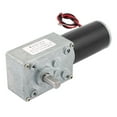 DC 24V 60RPM 8mmx14mm D-Shape Shaft Electric Power Worm Geared Motor ...