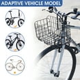 MEGHNA Black Metal Bike Basket Adjustable Front Handlebar Bicycle ...