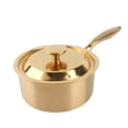 BIMZUC Stainless Steel Thickened Milk Pot with Lid Compound 3-Layer ...
