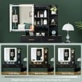 Ktaxon Lighted Makeup Vanity Table Set, Dressing Table with Sliding ...