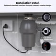 Garbage Disposal, Food Garbage Disposal with Power Cord, Stainless ...