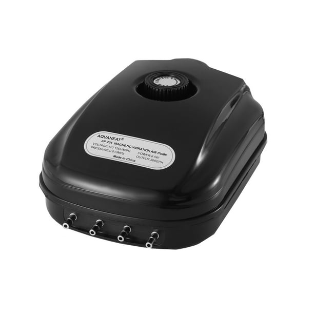 AQUANEAT® Aquarium Air Pump 300GPH, for up to 200 Gallon Fish Tank ...