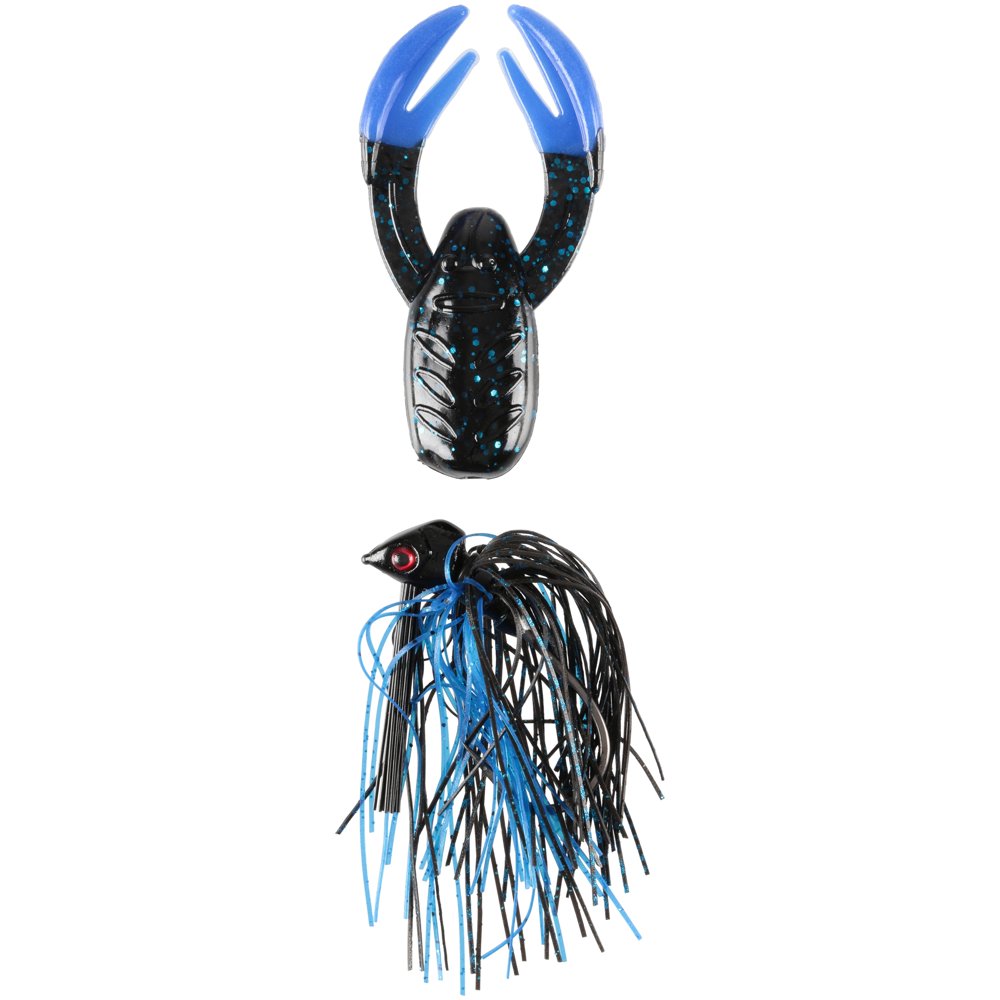 Hart™ Justice Jig™ & Rat-L-Chunk 0.5 oz. Black Blue Pincher Fishing ...