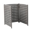 Costway 2 PCS 48"L x 37.5"H Air Conditioner Fence Screen Panel Kit with ...