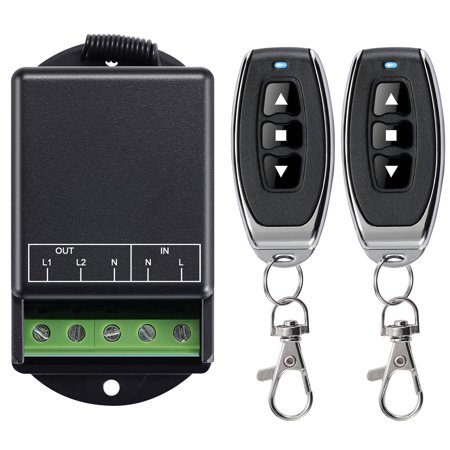 433MHZ Wireless Water Pump Remote Control Switch AC 90V-220V 10A 2CH ...