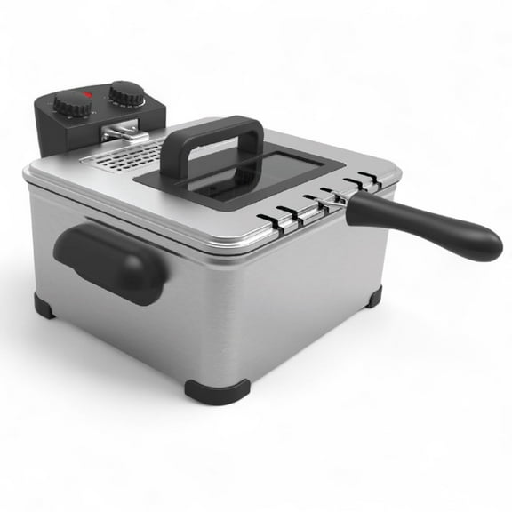 Electric Deep Fryer – 4.5L Deep Fryer with Basket with 2-Quart and 4 ...