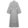 jsaierl Womens Muslim Open Front Chiffon Maxi Cardigan Abaya Robe Kaftan Loose Dress Head Wrap ...
