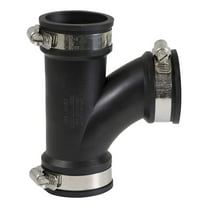 2 inch PVC Flexible Tee Coupling with Stainless Steel Clamps - Walmart.com