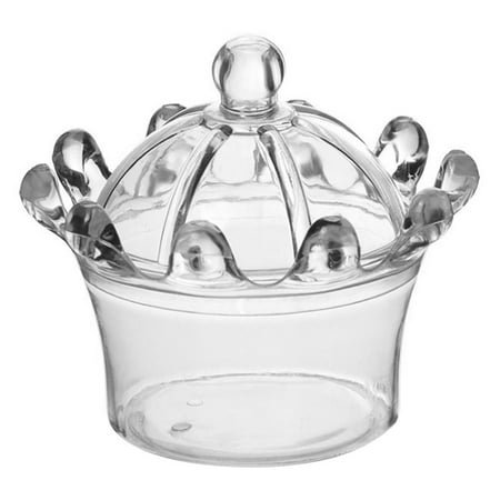 Gift Box,12PCS Crown Shape Candy Plastic Box Crown Shape Box Finest ...