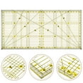Dytern DIY DIY Quilter's Ruler with Double Color Grid Lines for Easy ...