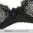 Wingslove Women's Sexy 1/2 Cup Lace Bra Balconette Mesh Underwired Demi ...