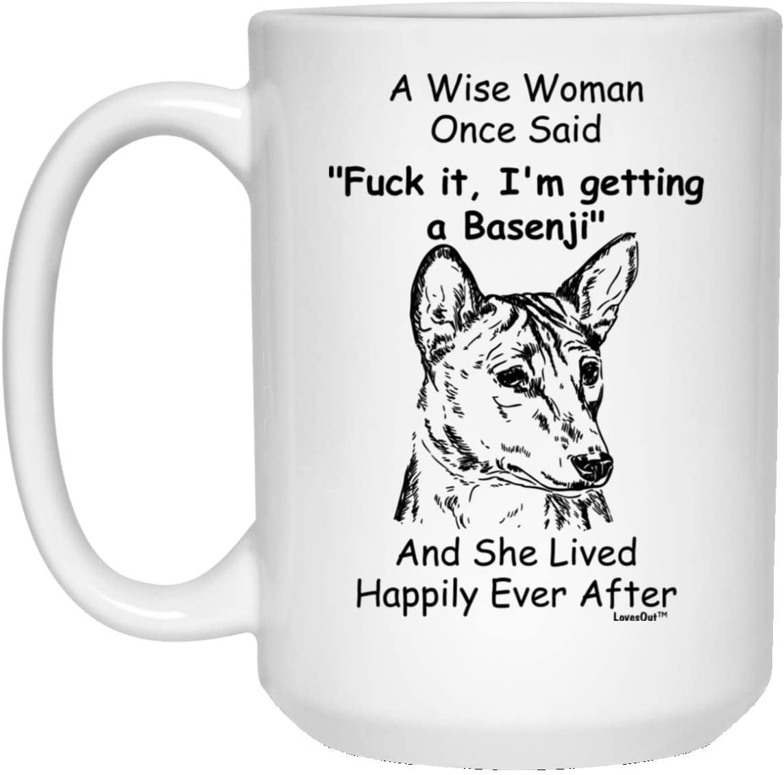 Funny Basenji Gifts For Women Wise Woman Gift Christmas 2022 White ...