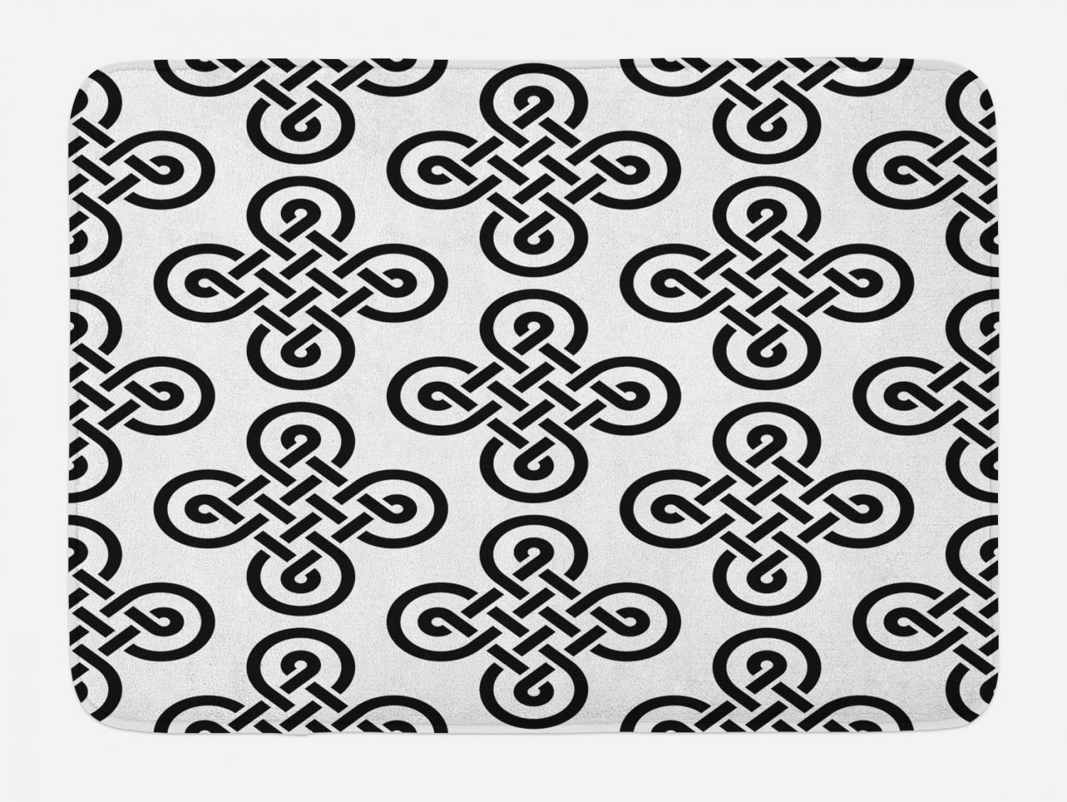 Celtic Bath Mat, Old-Fashion Irish Knot Motifs in Symmetric Regular ...