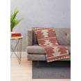 Southwestern Geometric Sherpa Throw Blanket, 2-Layer Polyester Fleece ...