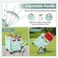 Foldable Utility Cart with Stair Climbing Wheels,Collapsible Rolling ...