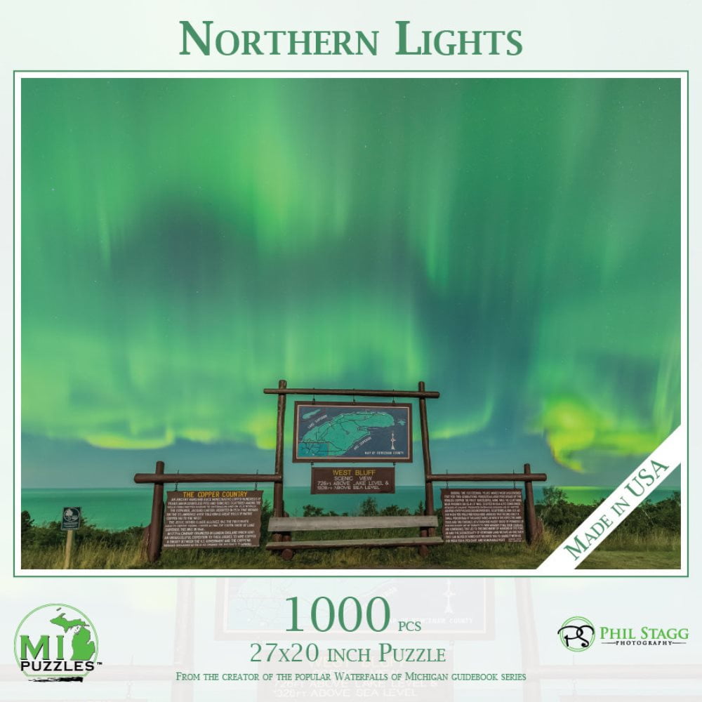 MI Puzzles Phil Stagg Photography Northern Lights 1000 Piece Puzzle ...