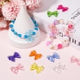1 Set 100Pcs Transparent Acrylic Beads Bowknot Mixed Color 23x29.5x6mm ...