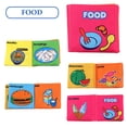 Soft Cloth Books for Babies 6-Pack, Crinkle & Squeaky Fabric Baby Books ...