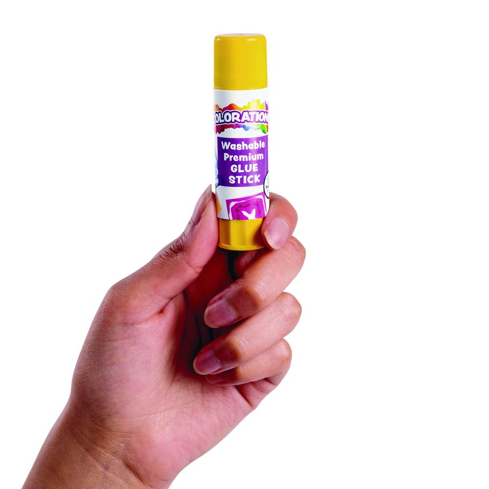 Colorations Premium Glue Sticks, Set of 30, Stick 0.32, Dries Clear ...