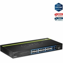 TRENDnet 24-Port Gigabit Ethernet Network Server PoE+ Switch, TPE ...