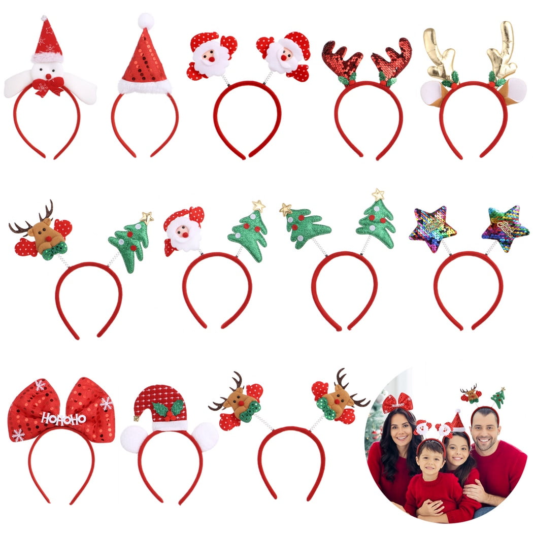 Click here for Bottlepic 12 Pcs Christmas Headbands  Cute Christm... prices