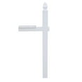 Solar Group WP000W01 PVC Mailbox Classic Cross Arm Post- White ...