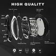 Pair DOT 7" inch LED Halo Headlight Hi/Lo Beam DRL for Jeep Wrangler JK ...