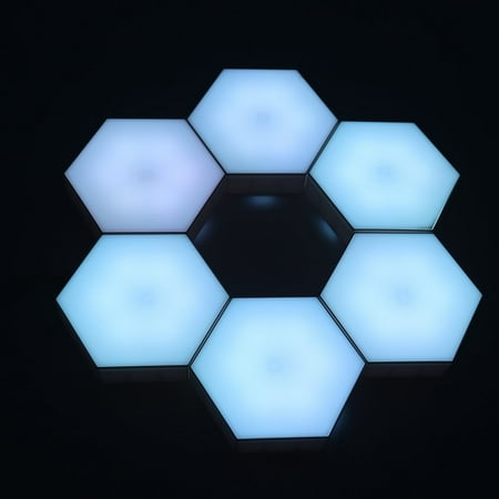The New Hexagonal Rgb Color-Changing Touch Sensor Wall Light With Usb ...