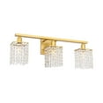 Phineas 3 light Brass and Clear Crystals wall sconce - Walmart.com