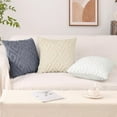 CHE-Spring Soft Faux Fur Throw Pillow Covers 24x24 Set of 2 - Plush ...
