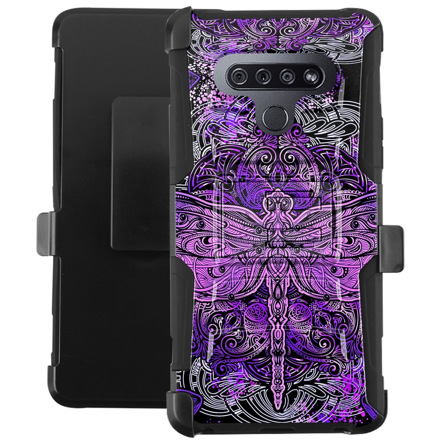 DALUX Hybrid Kickstand Holster Phone Case Compatible with LG K51 ...