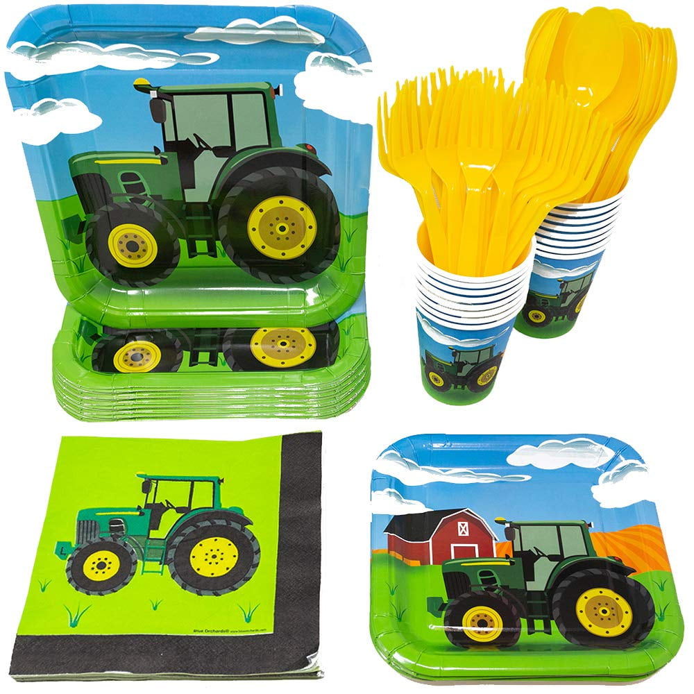 Tractor Party Supplies Pack (113+ Pieces for 16 Guests!), Tractor ...