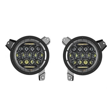 Sunpie 9 Inch RGB Halo DRL LED Headlights for 2018-2024 Jeep Wrangler ...