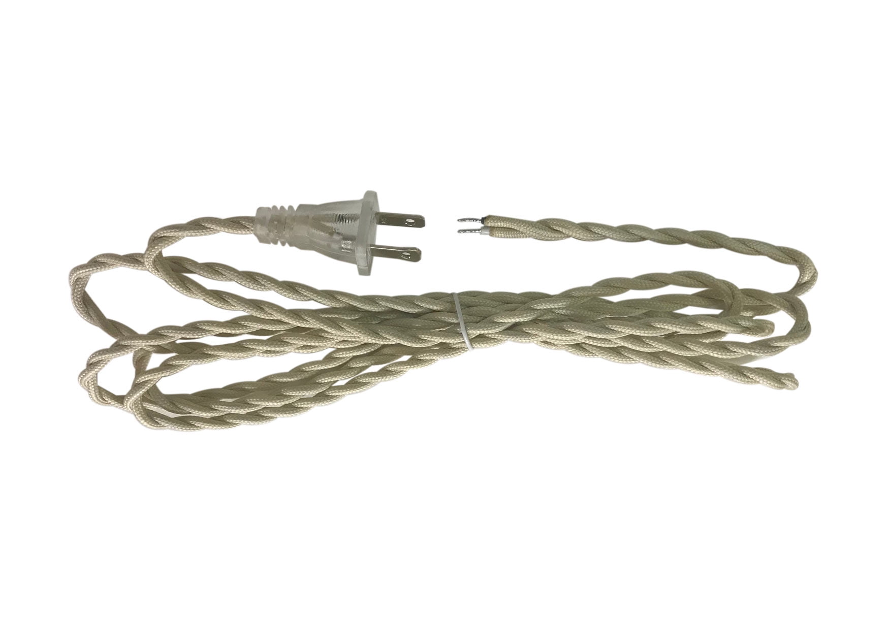 Royal Designs, Inc. Twisted Rayon Lamp Cord with NEMA-15P Plug ...