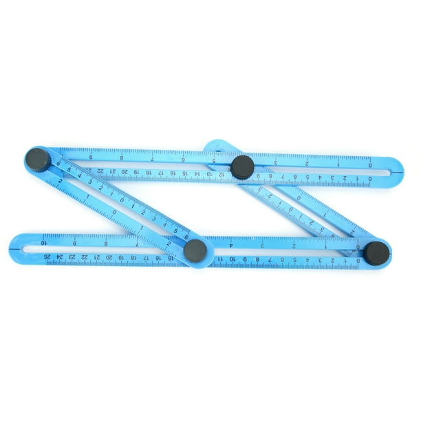 Multi Angle Template Scale Rule,4‑Sided Rulers Blue Multi Sided Rulers ...