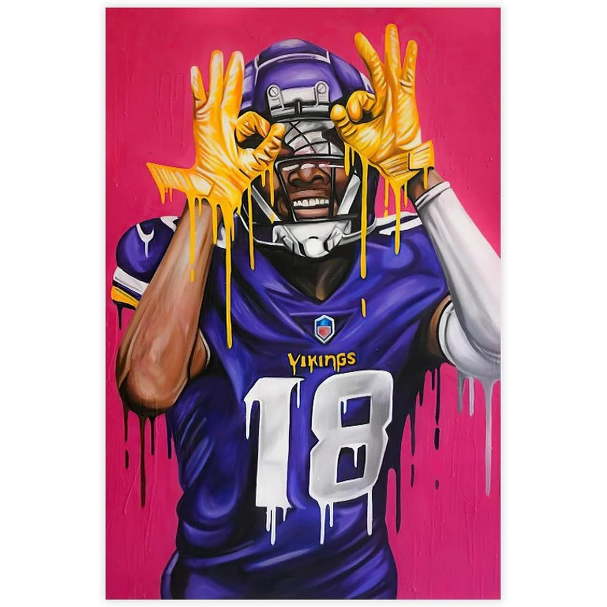 Click here for Pphaosho Justin Jefferson Football Poster Frameles... prices