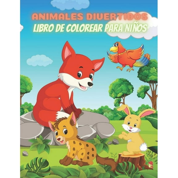 Deportes de Invierno - Libro para colorear con animales, (Paperback ...