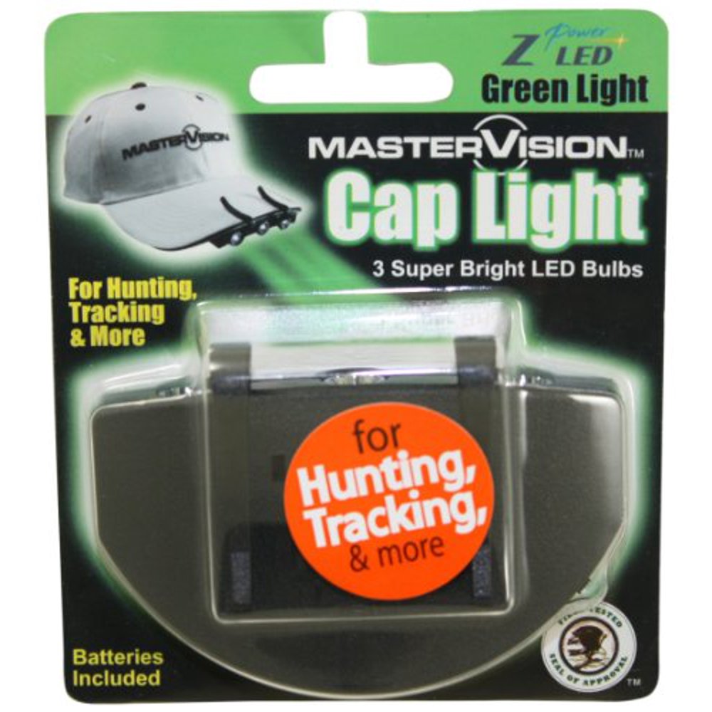 MasterVision 308G1WG 3 LED Cap Light, Green - Walmart.com - Walmart.com