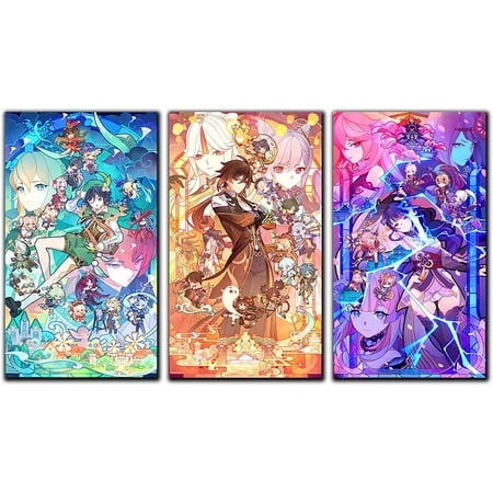 KSCD Posters Raiden Shogun Baal Kujou Sara KSCD Figure Venti Diluc Jane ...