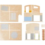 HABA Little Friends Dollhouse City Villa with 10 Pieces of Furniture ...