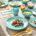 LOVECASA, Series Sweet, 32-Piece Porcelain Dinnerware Set, Light Blue ...